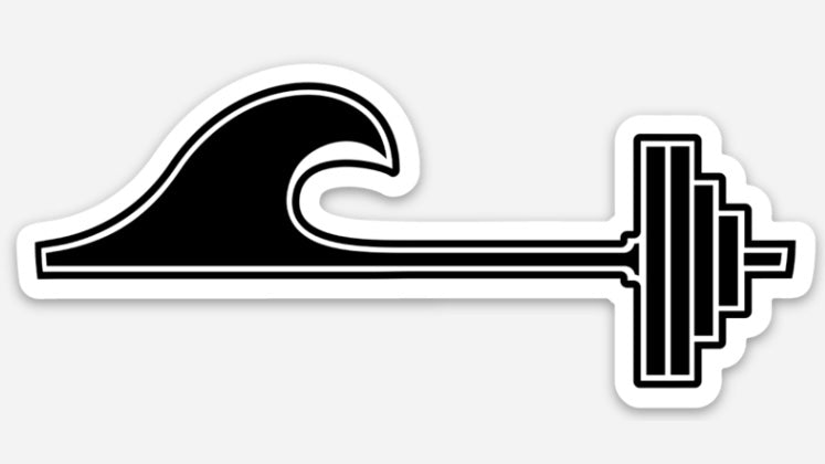 Wave Barbell Sticker – Iron Swell Co.